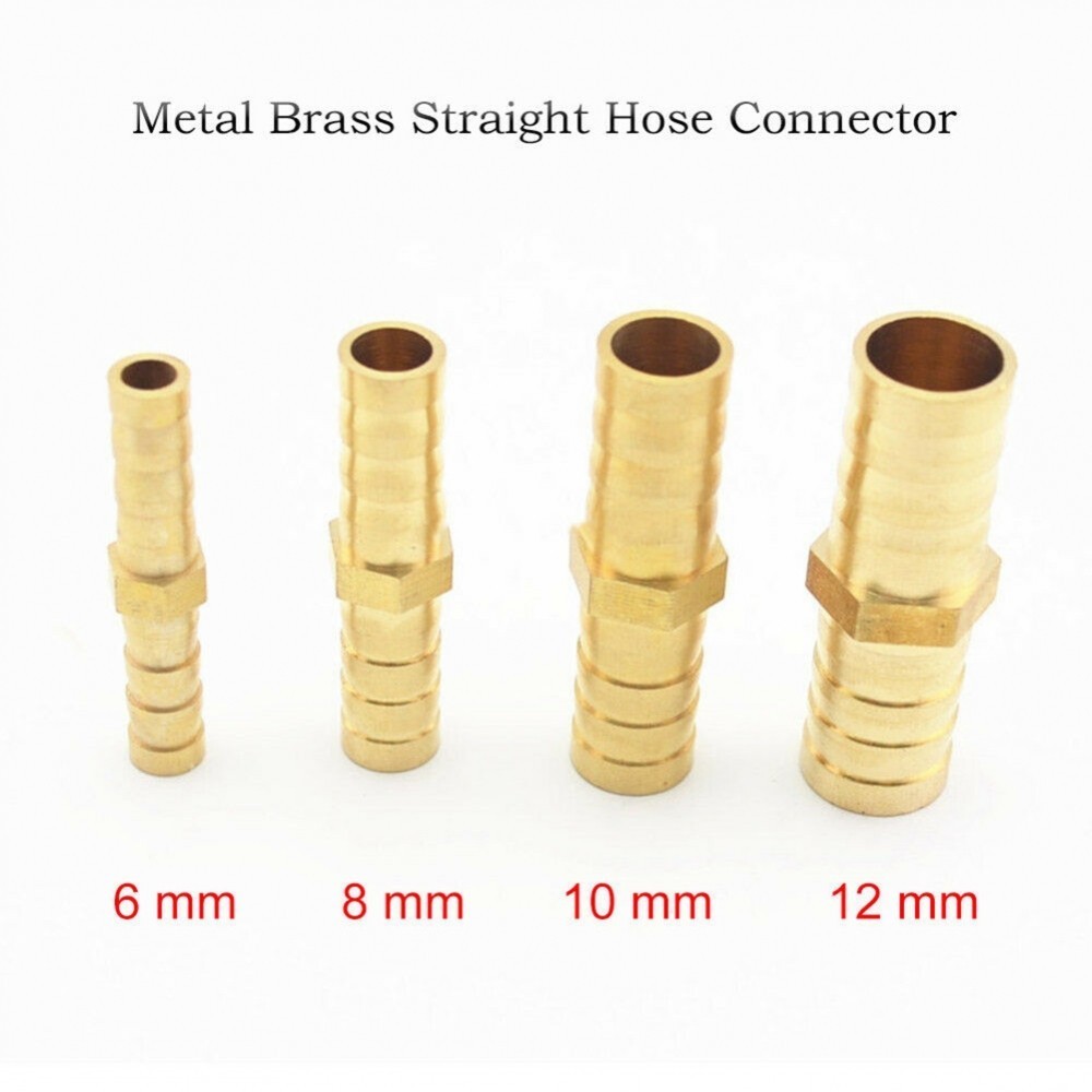 High performance 6 12mm Brass Hose Fittings Straight Connector for ...