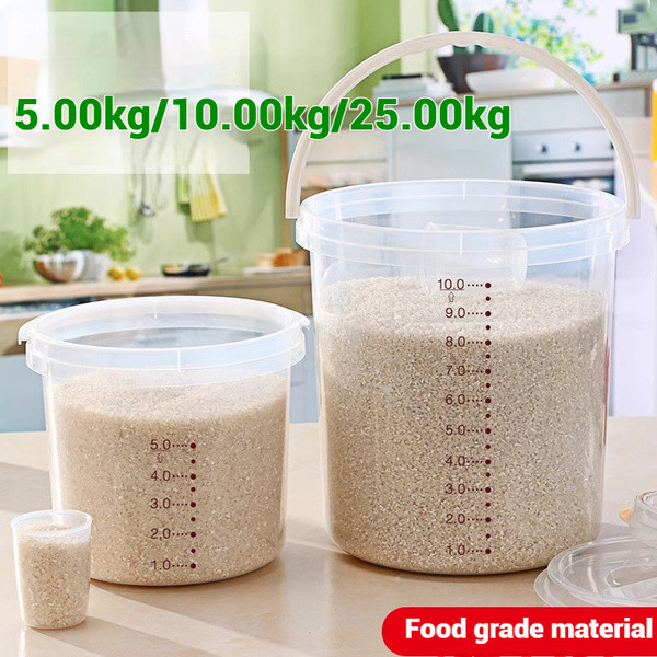Rice Dispenser Storage Container Rice bucket Rice storage box Food ...