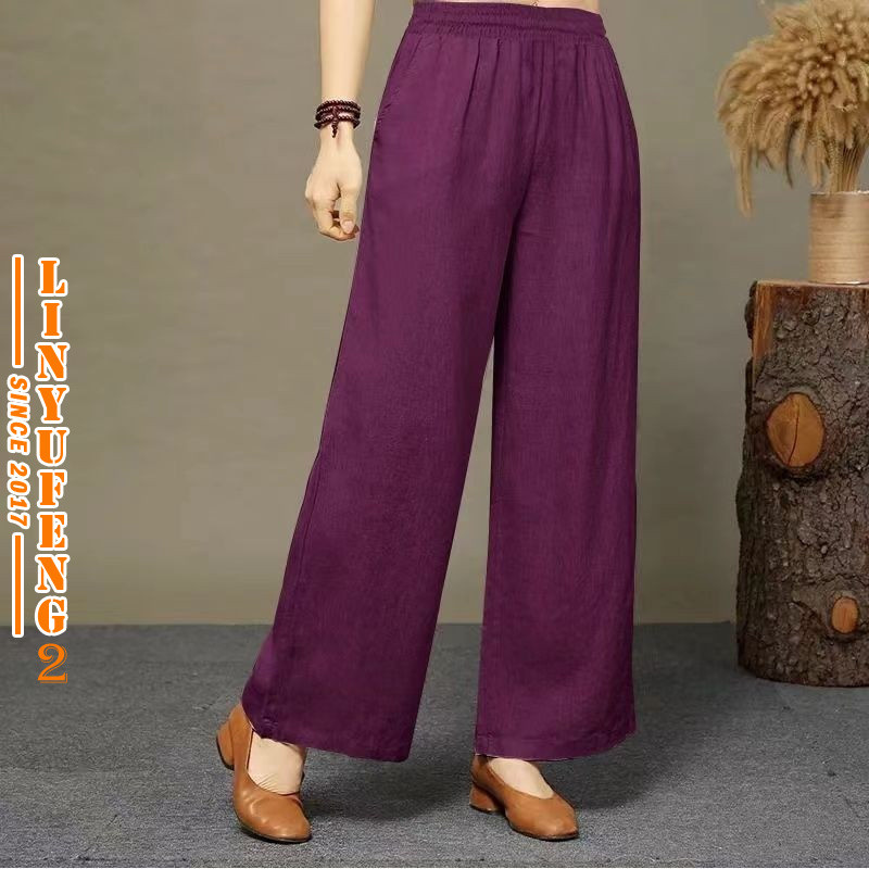Square Baggy Pants for Women Wide Leg Slacks High Waist Plus Size ...