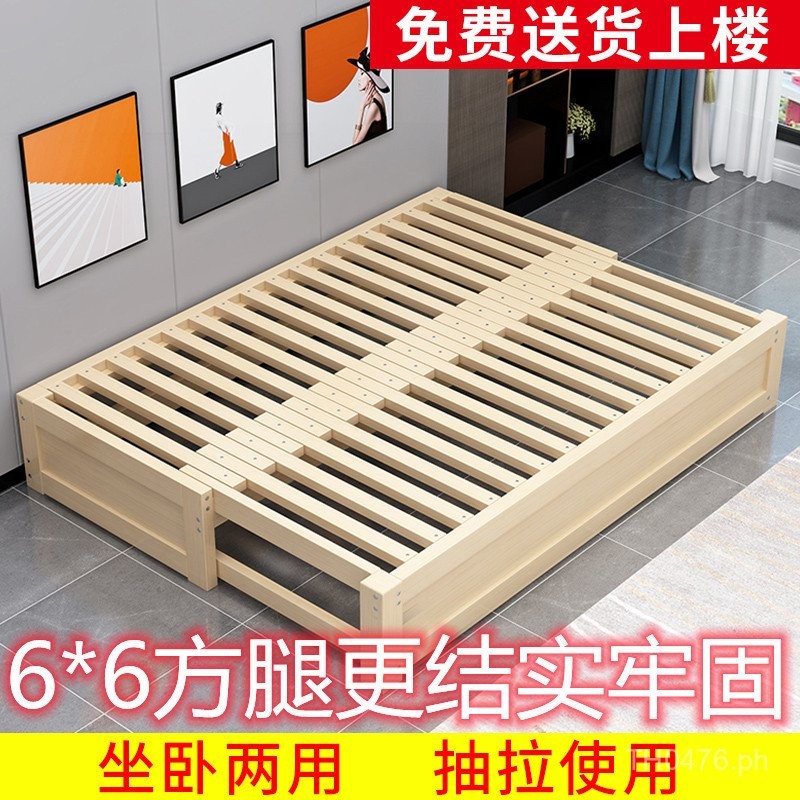Retractable Bed Push-Pull Tatami Sofa Bed Folding Pull-Out Bed Small ...
