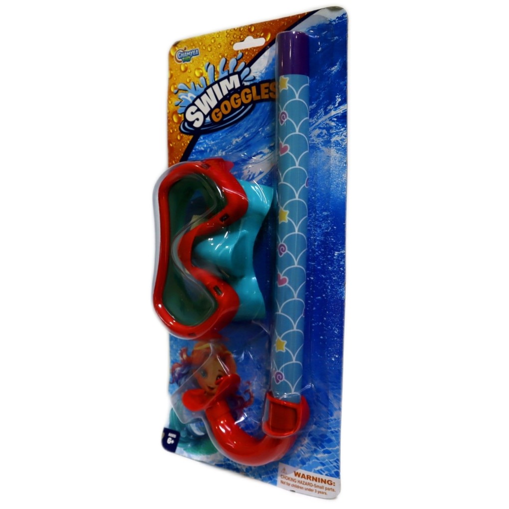 POOL TOYS - Swim Goggles Snorkel Set (Mermaid) | Shopee Philippines