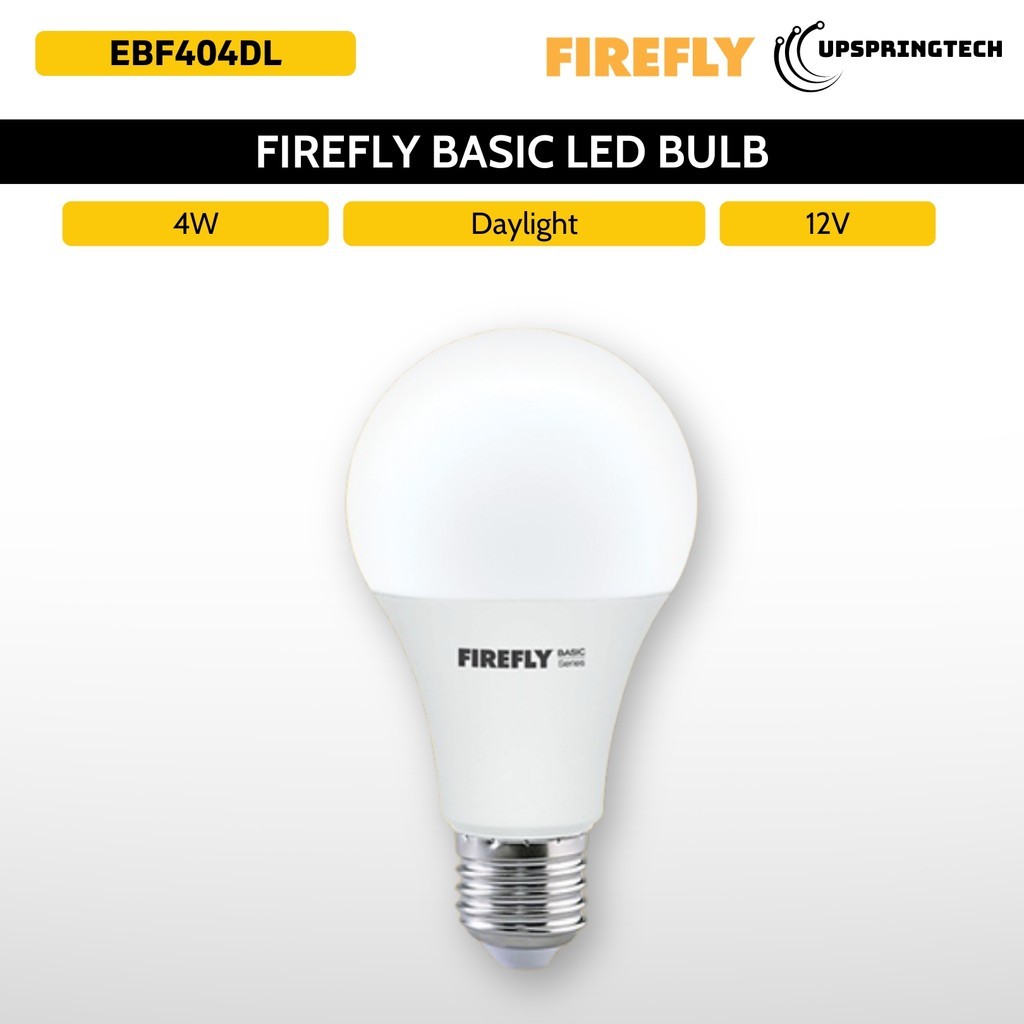 FIREFLY BASIC 12V LED BULB 4W DAYLIGHT | EBF404DL | Shopee Philippines