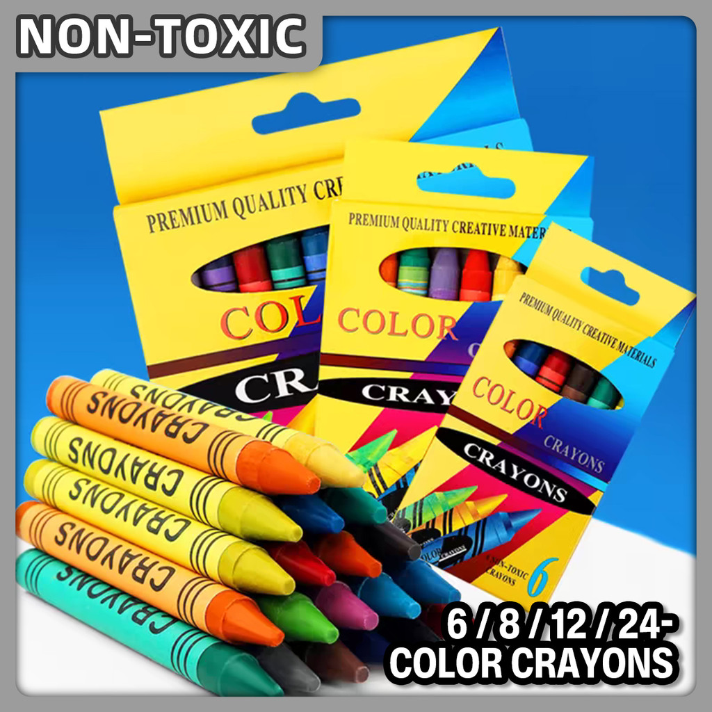 6/8/12/16/24pc Set Generic Crayon Crayons Set School Supplies Art ...