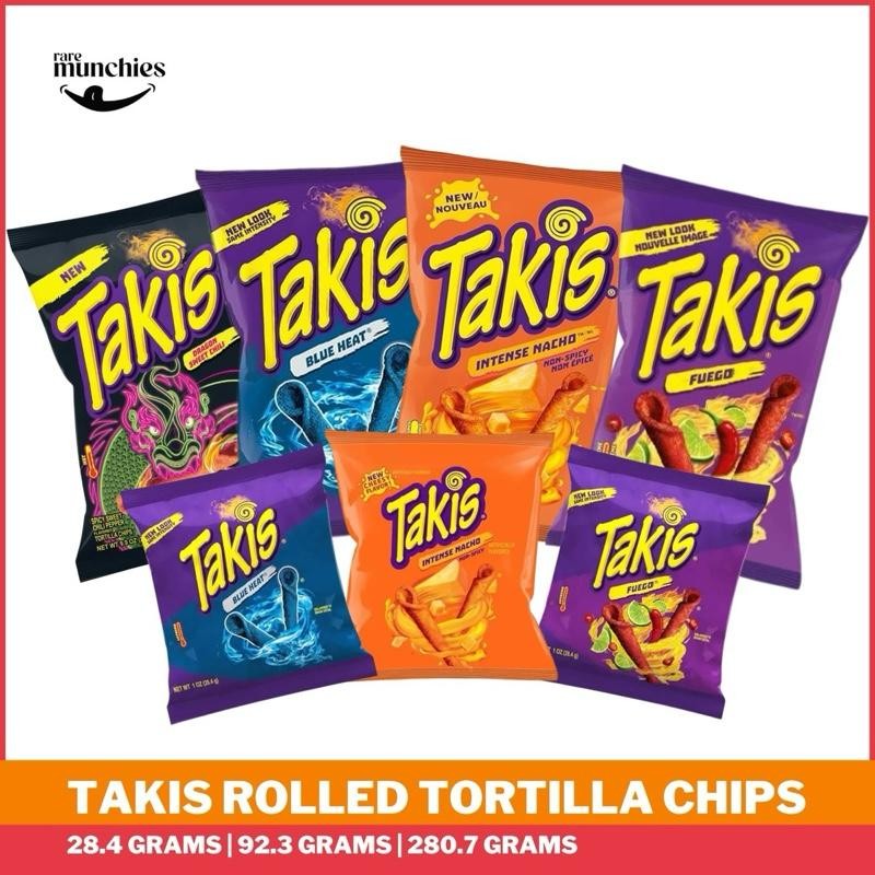 Takis Tortilla Chips; Fuego Chilli, Blue Heat, Nitro, Buckin’ Ranch ...