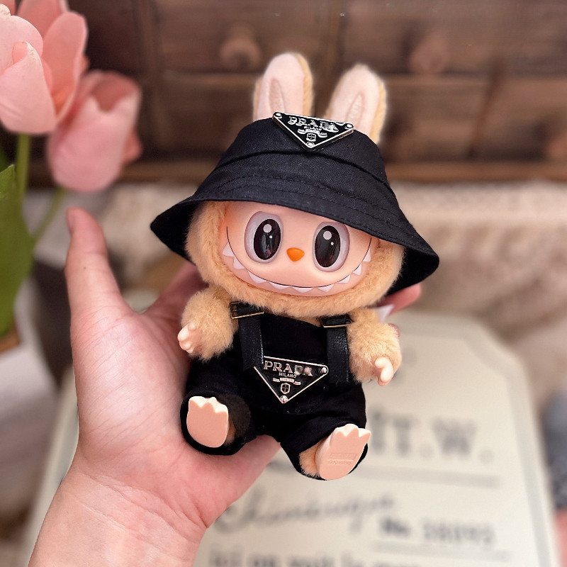 17cm Labubu Macaron V1& V2 Luxury Hat Back Pants Set (only Clothes ...