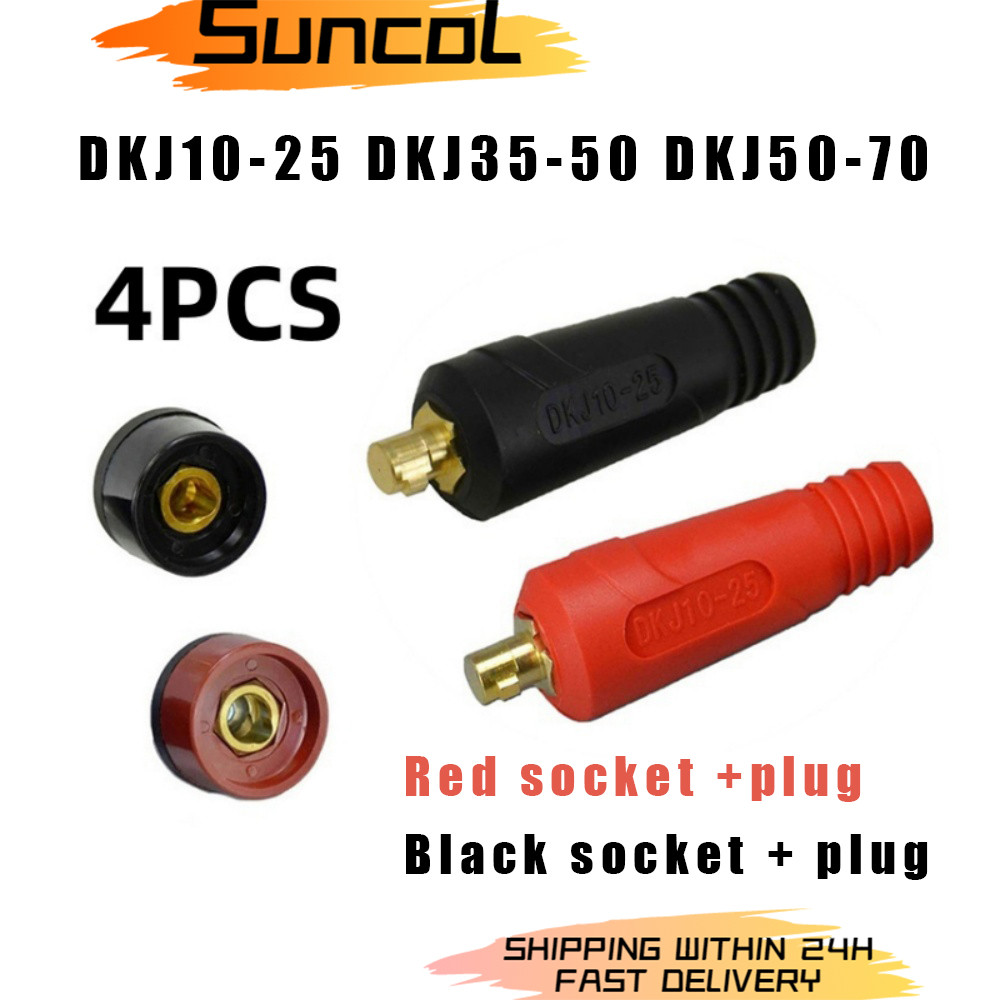2Pairs DKJ 10-25/35-50/50-70 Quick Welding Machine Connector Plug ...