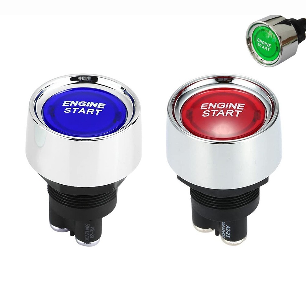 ULTRA| 12V/24V 50A Car Engine Start Push Button Keyless Start Button ...