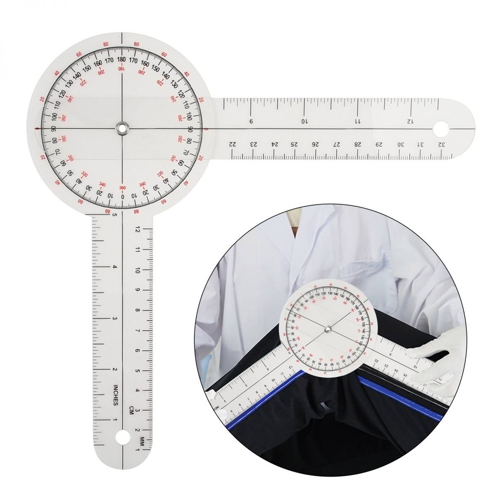 8 Inch 360 Degree Plastic Goniometer for Body Measuring / Goniometer ...