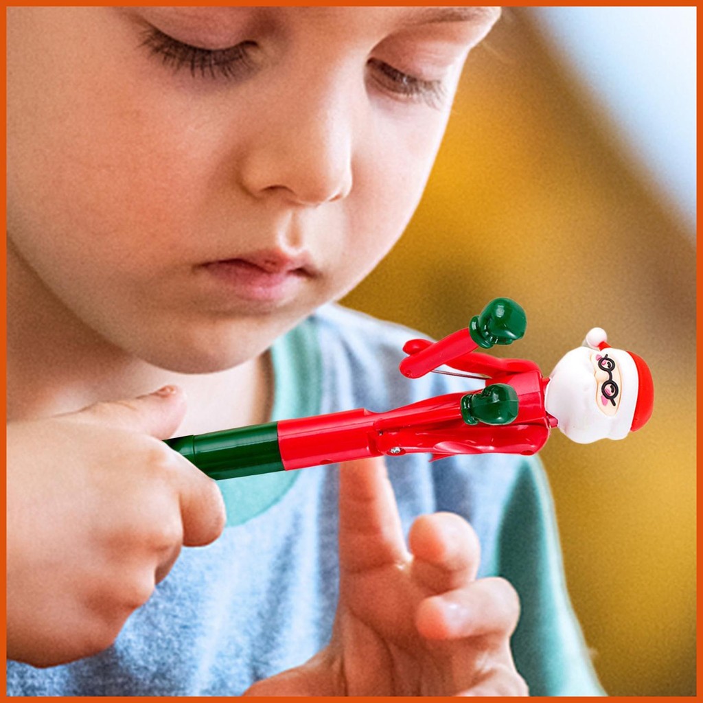 Christmas Ballpoint Pens Safe Santa Claus Shape Boxing Pen Ballpoint ...