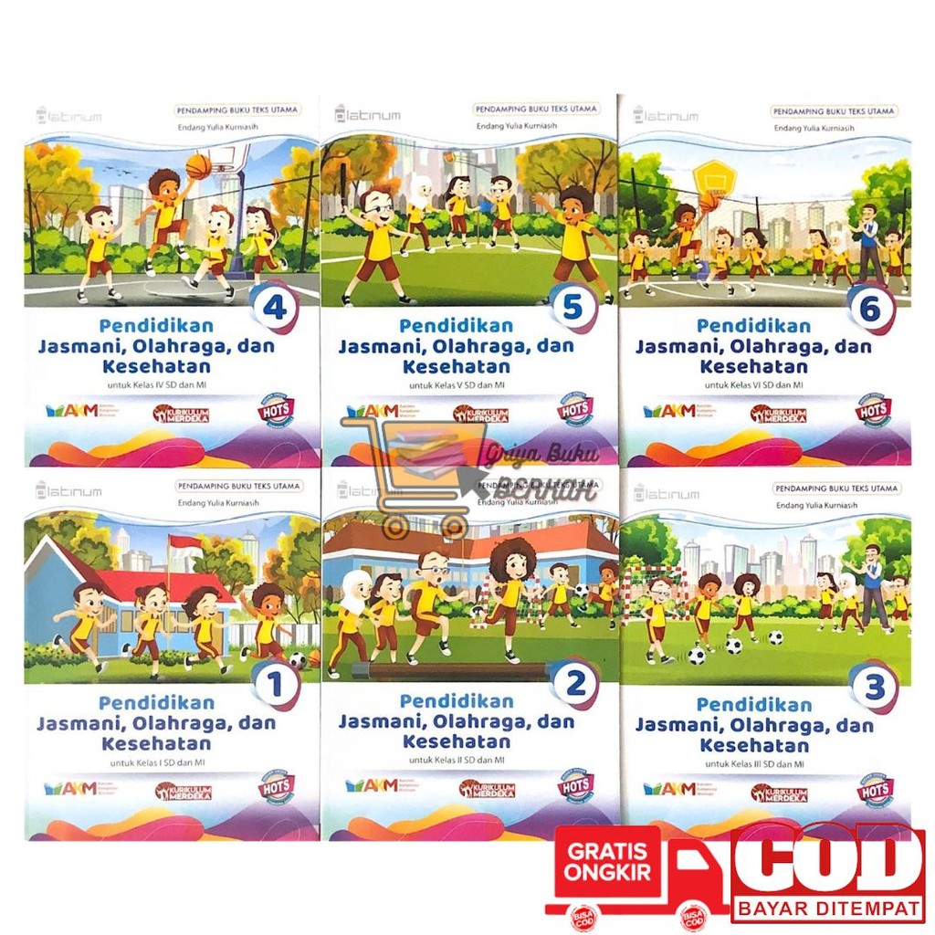 Platinum PJOK Merdeka Curriculum Class 1 2 3 4 5 6 SD/MI Tiga Serangkai ...