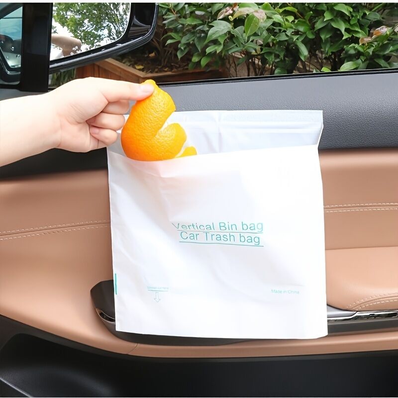 20pcs Adhesive Car Garbage Bags Paste-type Self-standing Garbage Cans ...