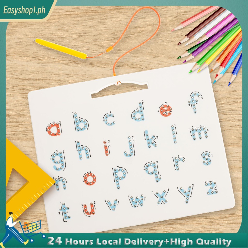 Magnetic Letter Board Uppercase and Lowercase Alphabet Tracing Board ...