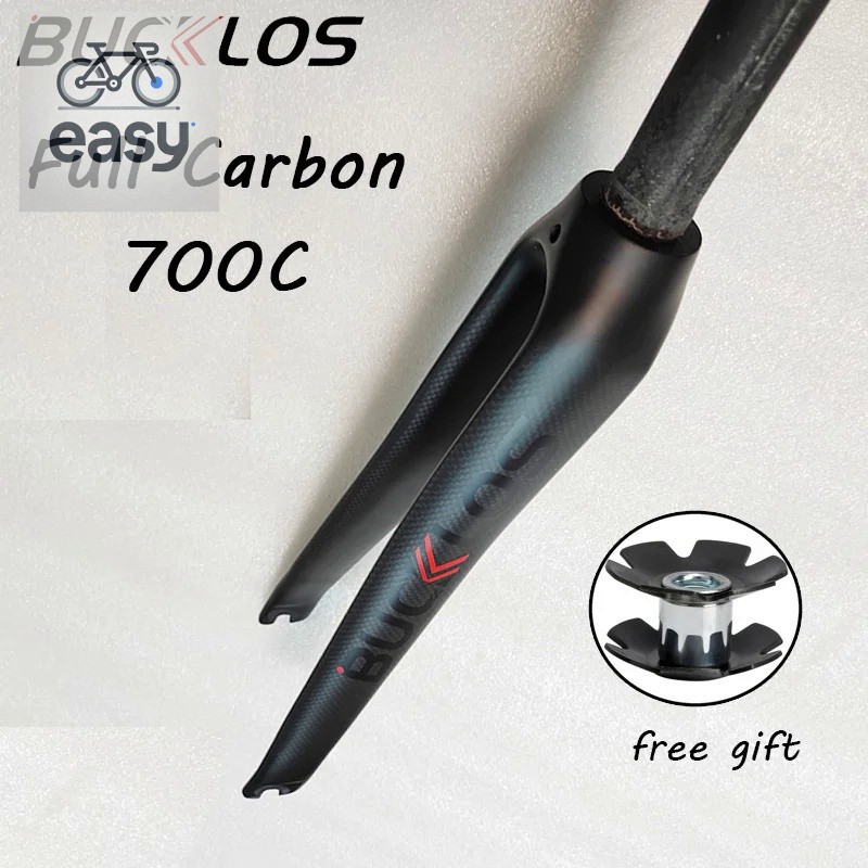 BUCKLOS Carbon Fork 700C Ultralight Road Bike Fork Full Carbon Fiber ...