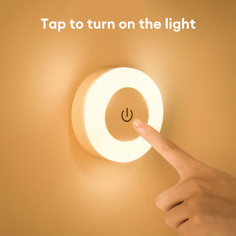 GG+LED Touch Sensor Night Lights USB Rechargeable Magnetic Base Wall ...