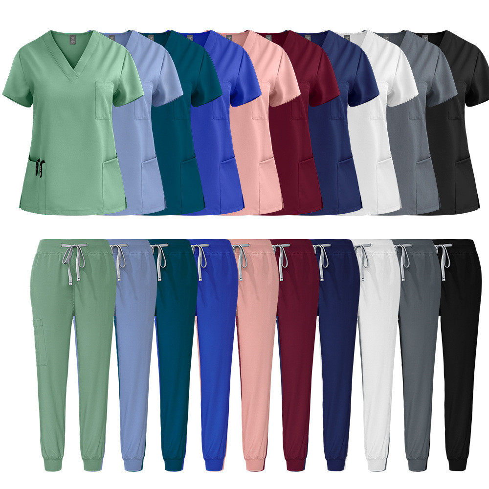 Elastic Quick-Drying Scrub Suit Hand Washing Suit Short Sleeve Doctor's ...