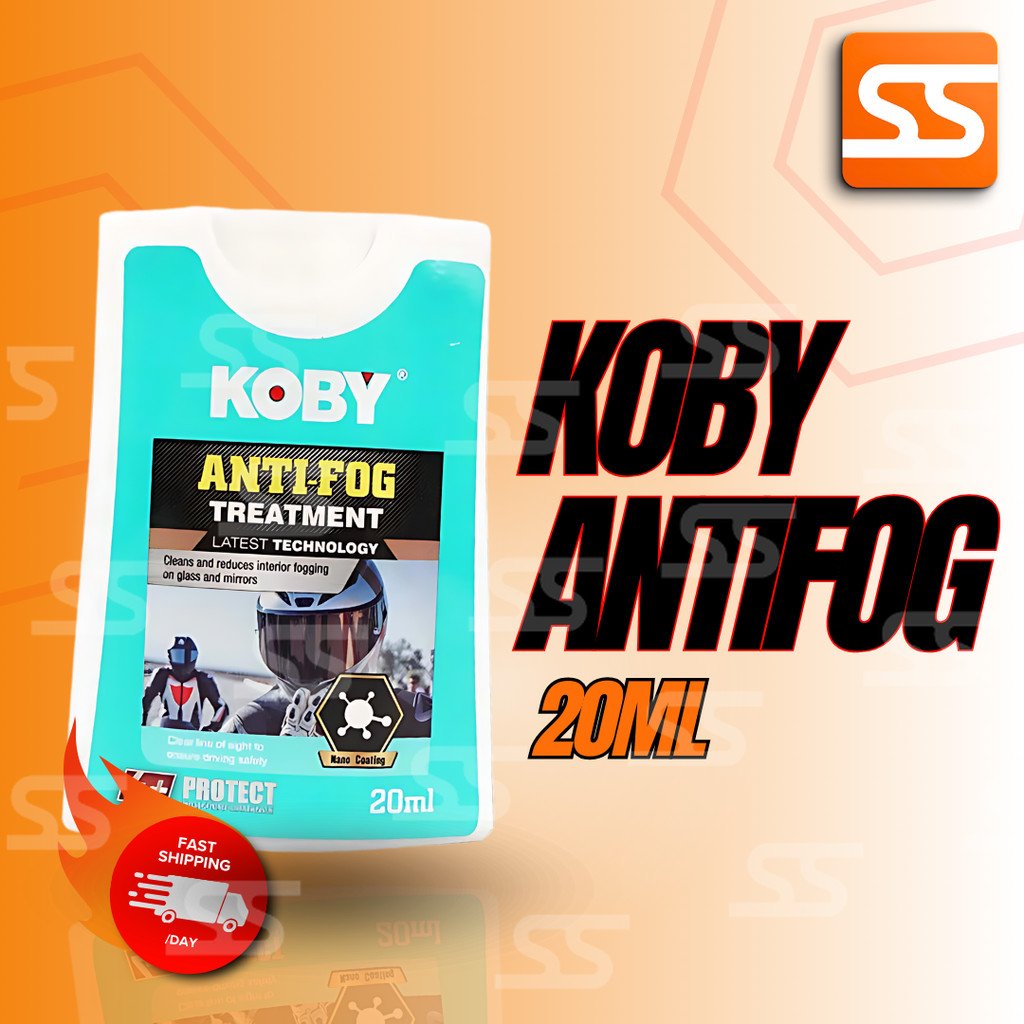 KOBY ANTI-FOG SPRAY (20ML) CLEAR VISION FOR GLASS AND MIRRORS | Shopee ...
