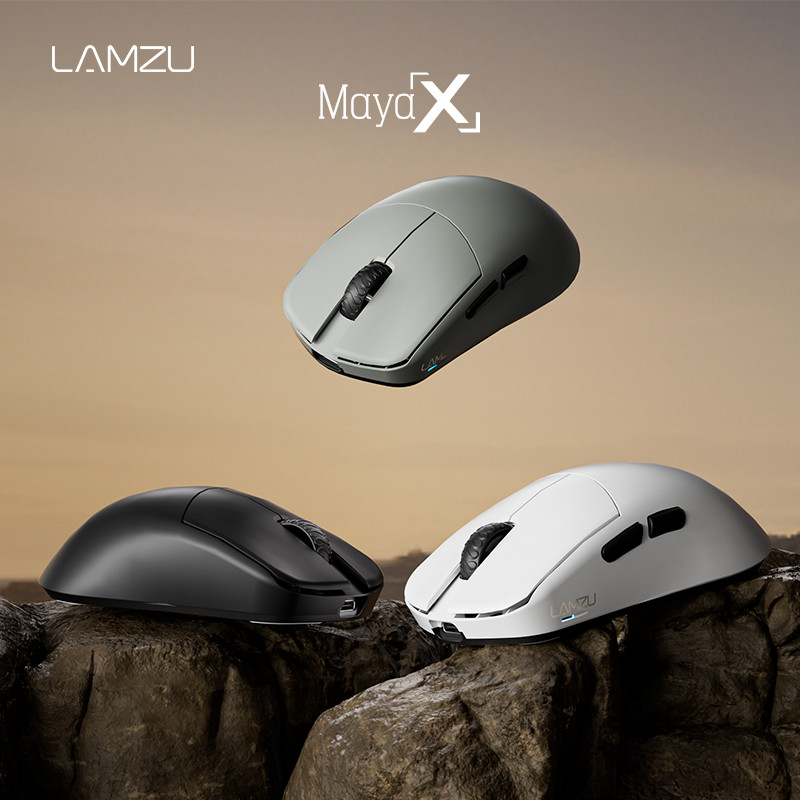Lamzu Maya X Wireless Mouse Nordic 52840 Paw3950 8000Hz Lightweight ...