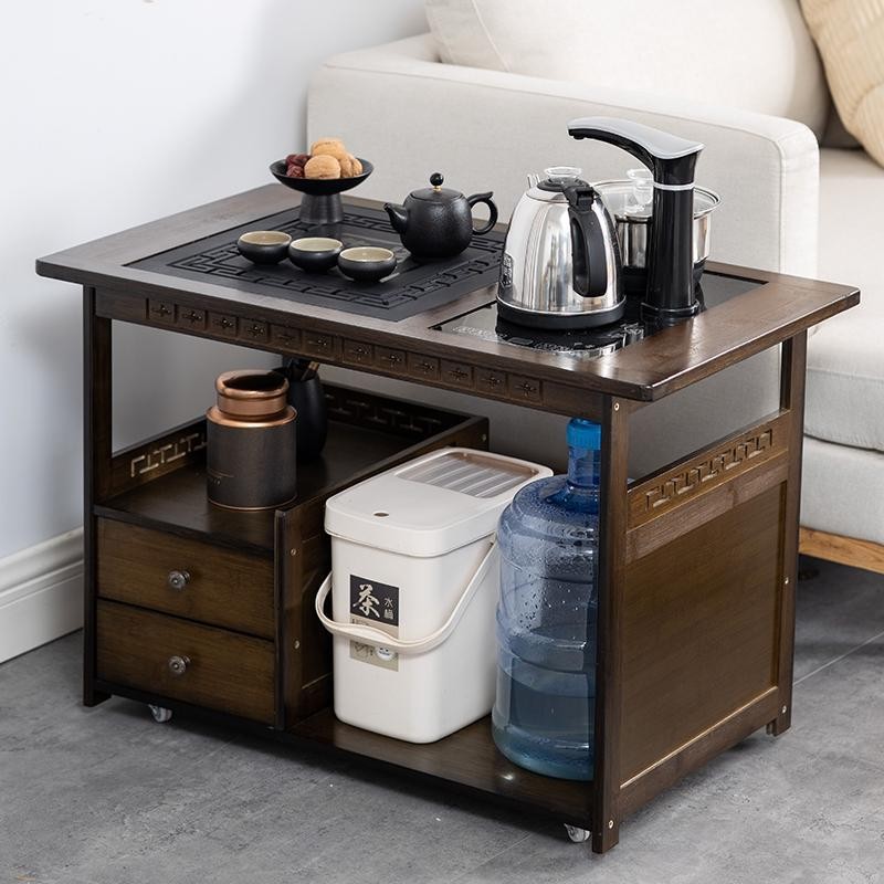 Office Tea Table Small Coffee Table Mobile Kung Fu Tea Table Kettle ...