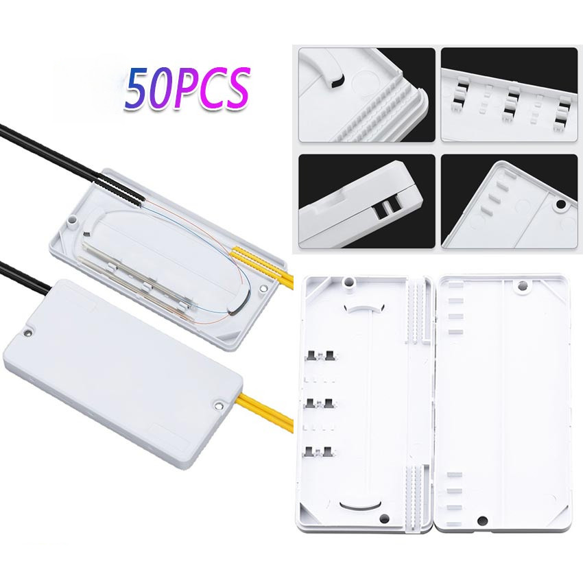 50PCS Fiber Protection Box FTTH Fiber Protection Optic Termination Box ...