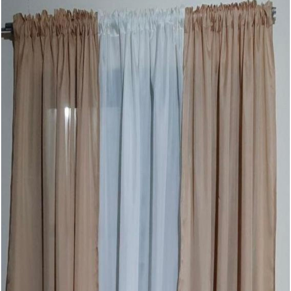 Basic PLAIN CURTAINS/LABABO/CHALKBOARD (Suksukan) GEENA FABRIC 58*70 ...