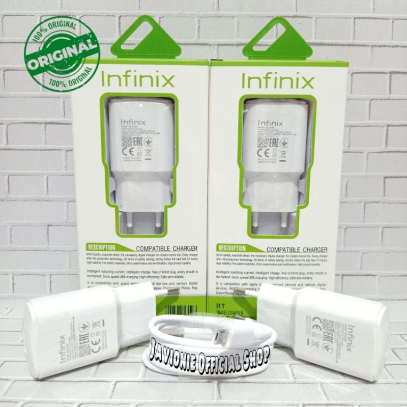 Original INFINIX 9V 2A 18W MICRO USB FAST CHARGING Casing Charger ...