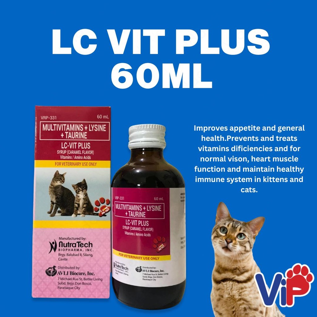 LC Vit Plus for Animals Comprehensive Pet Vitamin & Mineral Support LC ...