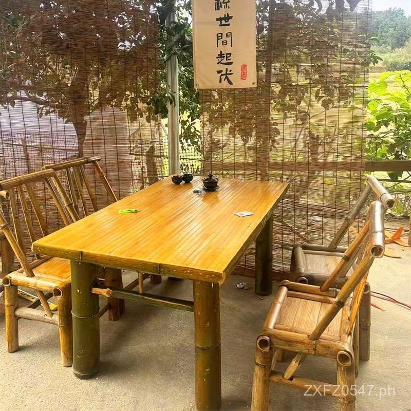 Bamboo Tea Table Bamboo Table Chair Stove Table Chair Bamboo Furniture ...