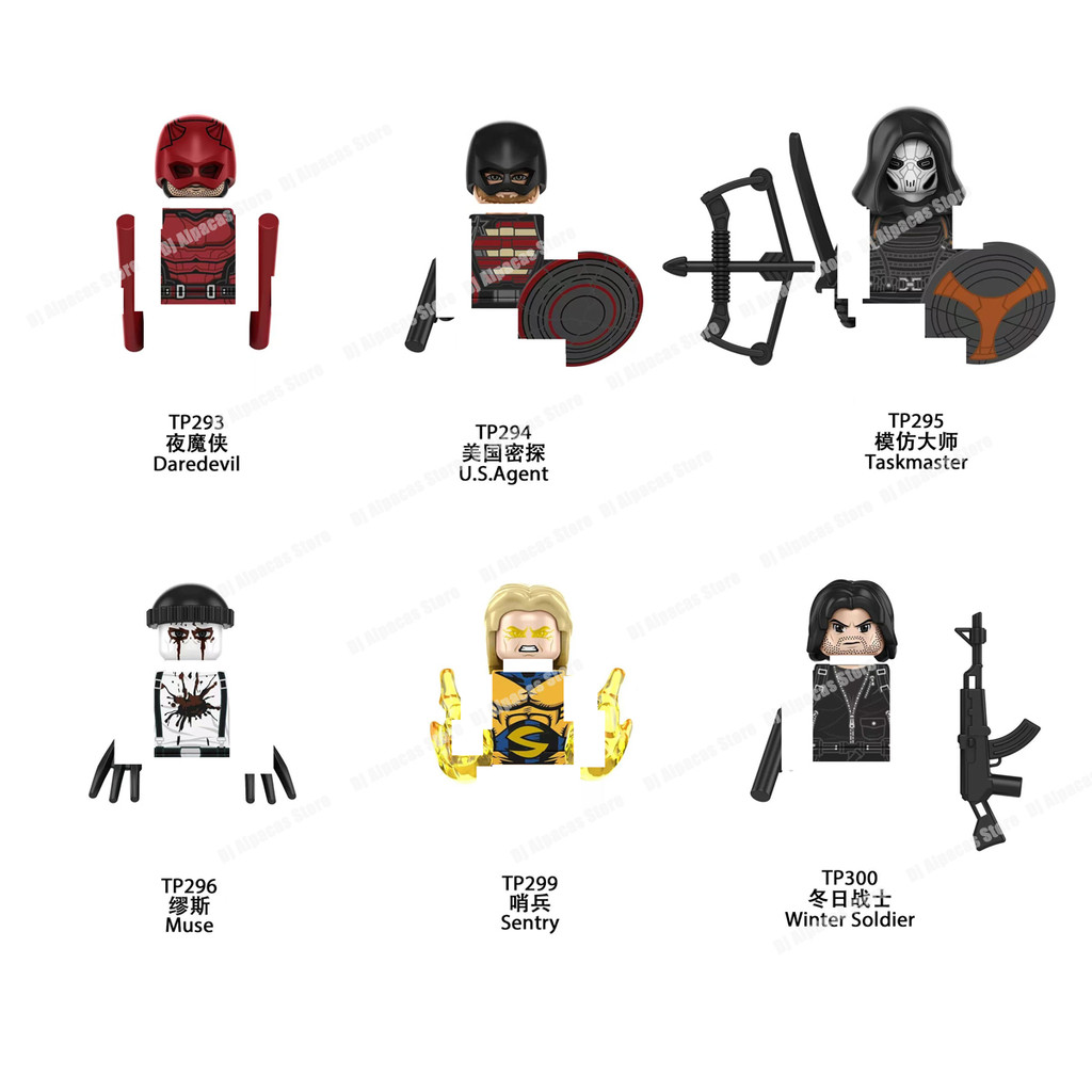 Taskmaster Winter Soldier Blocks Daredevil Figures Toy TP1037 | Shopee ...