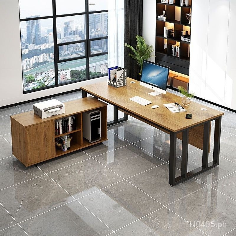 Single Executive Desk Office Commercial Office Desk Chair Furniture Set ...