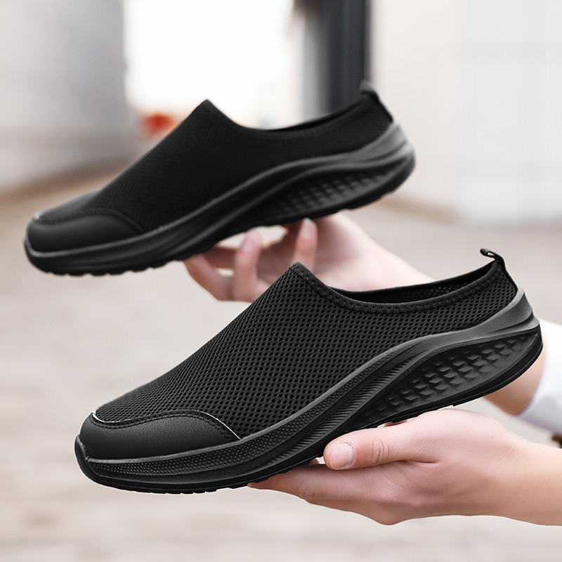 Outdoor Men Casual Shoes Mesh Man Half Shoes Breathable Walking ...