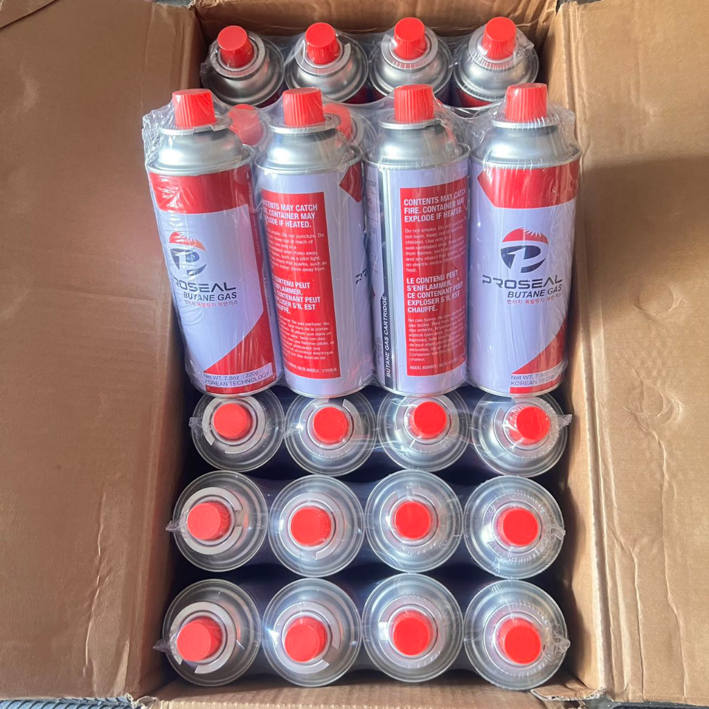 PROSEAL butane gas for portable gas stove 220g（box=28pcs） | Shopee ...