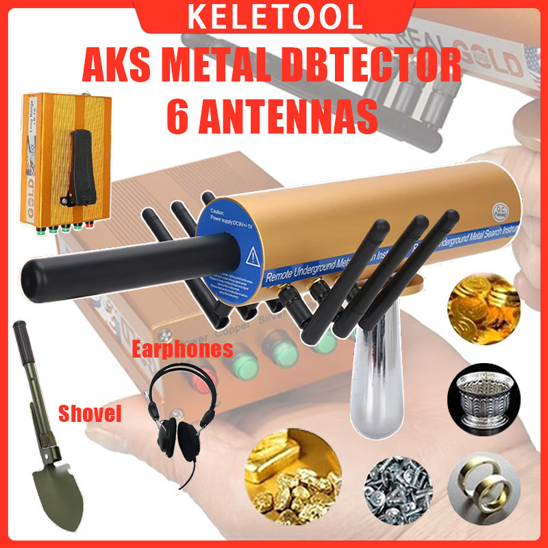 AKS Professional Metal Detector Waterproof Handheld Gold Silver Copper ...