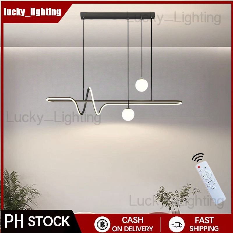 Dining Pendant Light Counter Tri Color Chandelier Ceiling Light LED ...