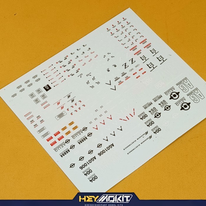 HG 1/144 HGUC RX-178 MK II JMS WSD STICKER WATER SLIDE DECAL MODEL KIT | Shopee Philippines
