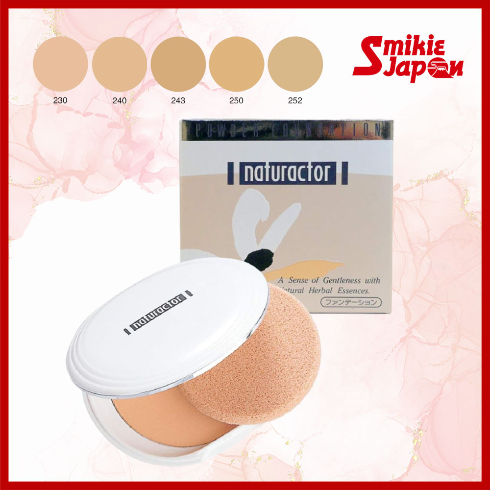 MEIKO Naturactor Powder Foundation 13g w/Puff Natural Thin & Smooth ...
