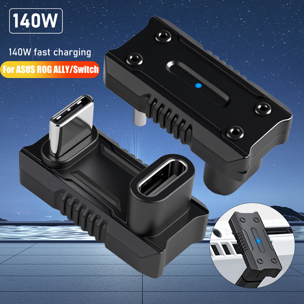 [3-5 Days Arrive]1-3Pcs 140W USB-C PD 3.1 Hub with 90掳 Flat Cable ...