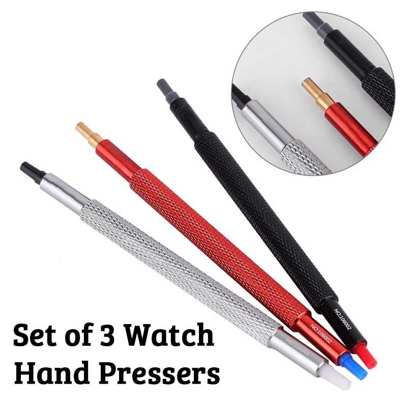 3pcs/lot Watch Hand Pressers Pusher Fitting Set Kit Watchmakers Watch ...