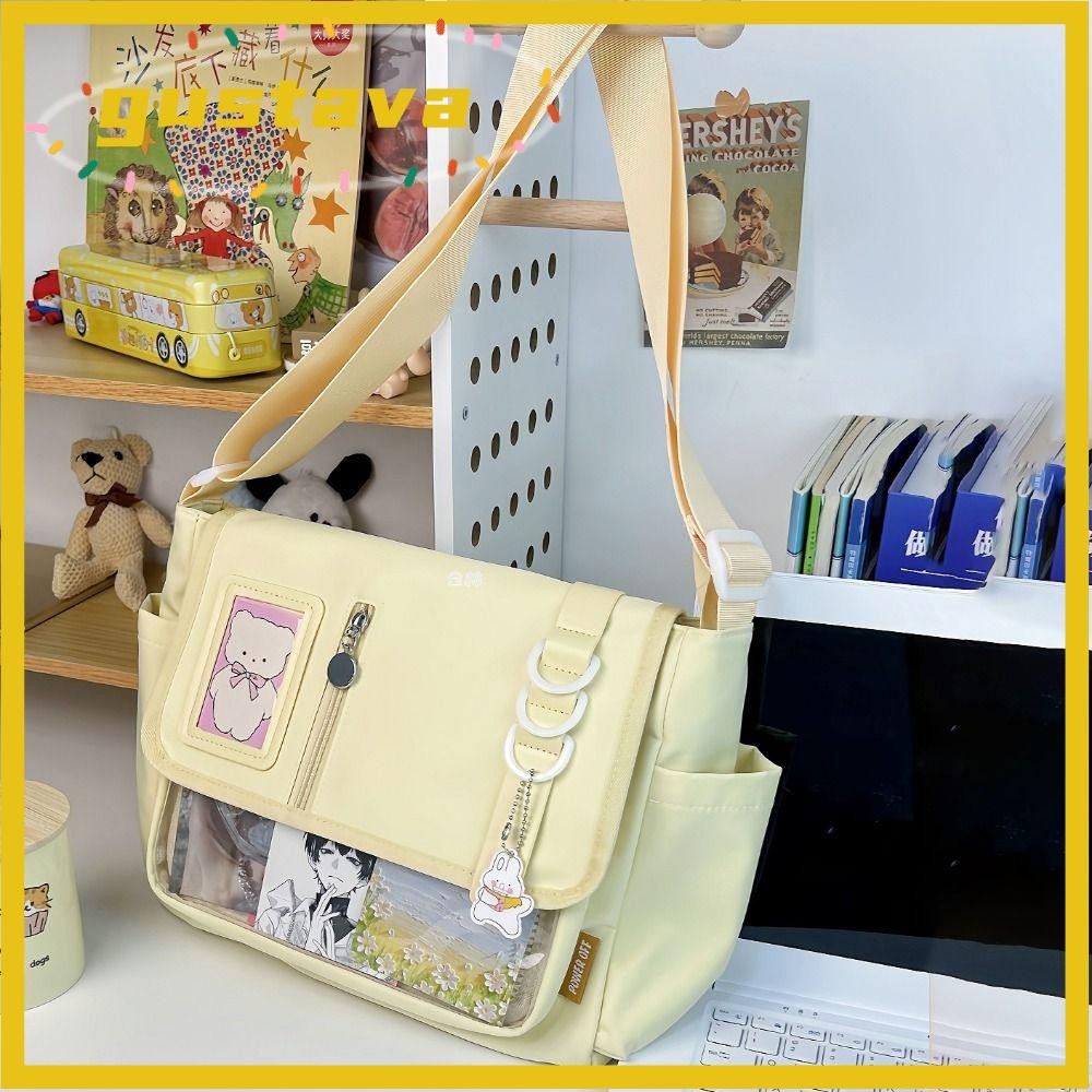 GUSTAVA Transparent Crossbody Bag, Y2K Lightweight JK Ita Bag, Teenage ...