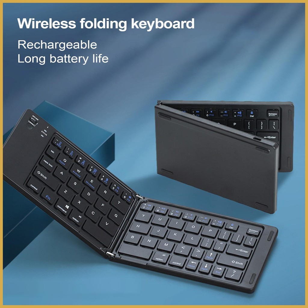 For all Wireless Folding Keyboard Folding Keyboard Rechargeable Low Noise Wireless Input Device ...