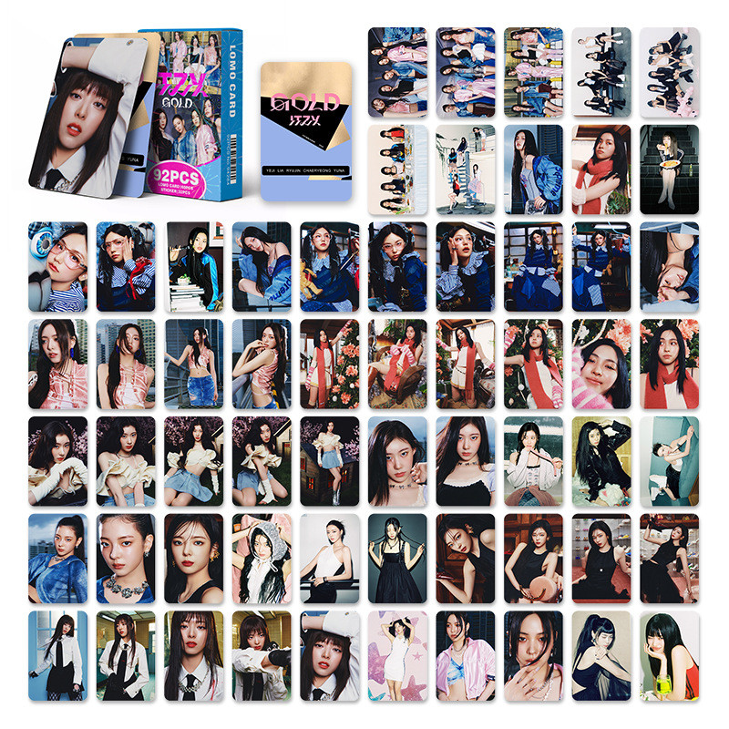 92pcs ITZY GOLD Lomo Cards Algorhythm Album RINGO KILL MY DOUBT ...