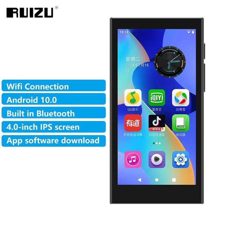 RUIZU Z90 WiFi Android MP3 Player Bluetooth Music Video Player With ...