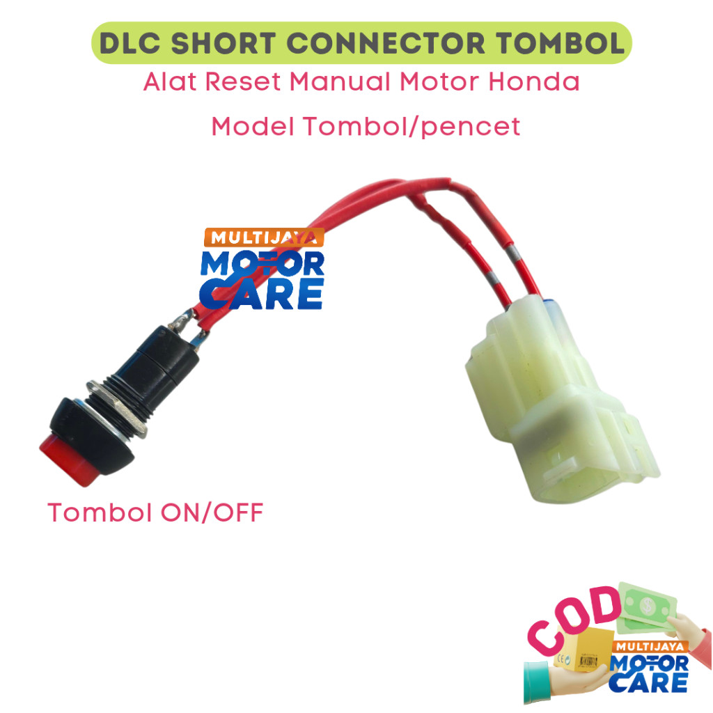 TOMBOL Honda DLC ECU Resetter Short Connector Button Reset with Push ...