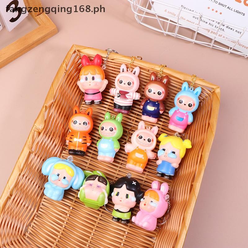 F8PH Kawaii The Powerpuff Labubu Slow Rebound Deion Doll Toys For DIY ...