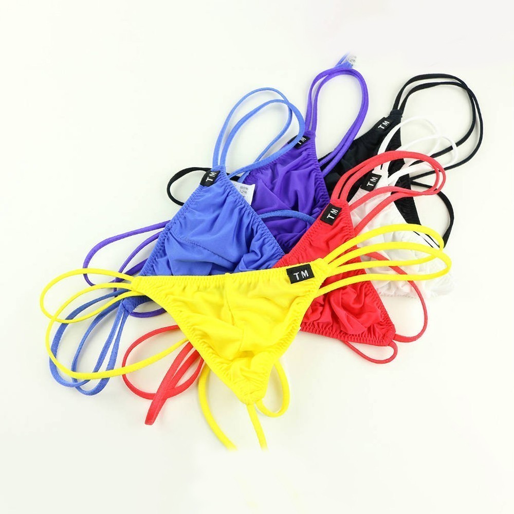 DEAL| Mens G-String Underwear T-Back Briefs Sexy Low-rise Bikini Thongs ...