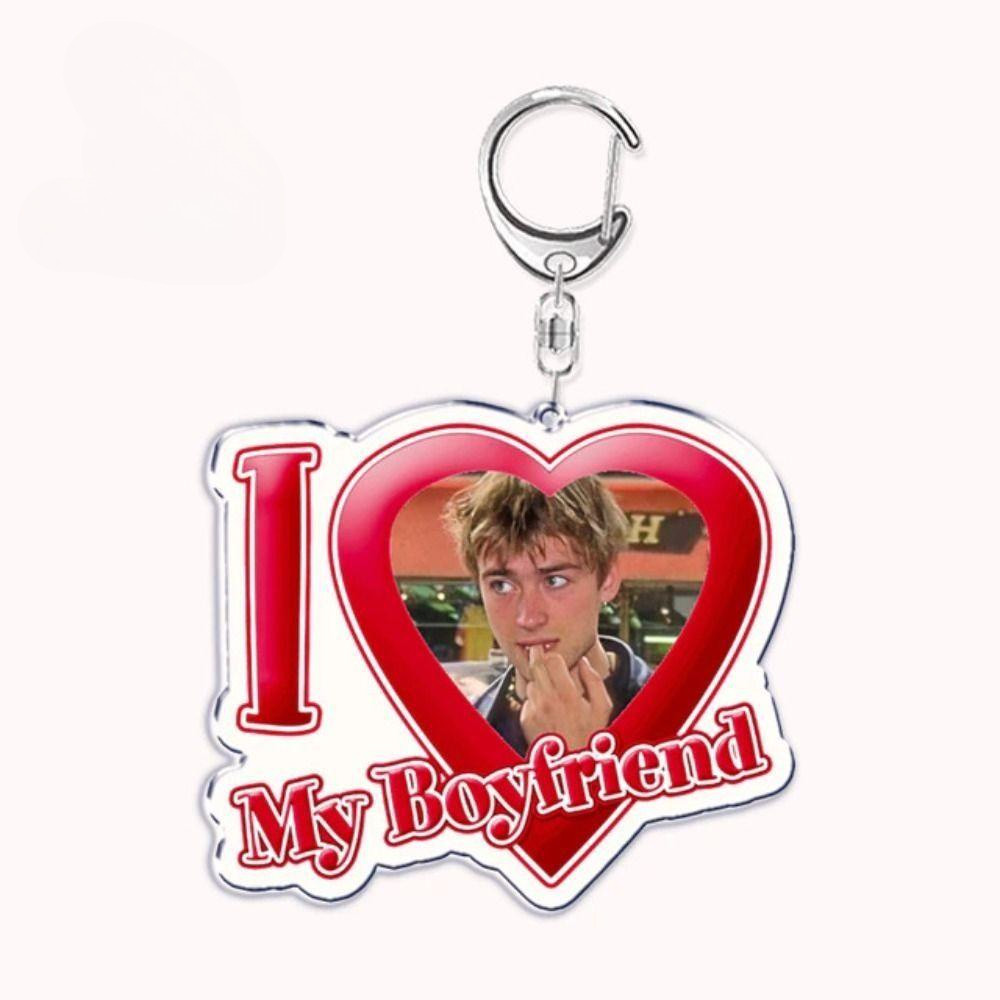 Custom Keychain Personalized | I Love My Boyfriend Keyring, Red Heart ...