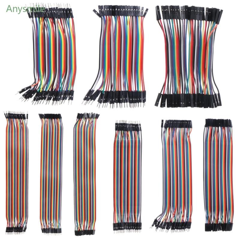 ANYS 40Pcs Cables M-F M-M F-F Jumper Breadboard Wire Colorful GPIO ...