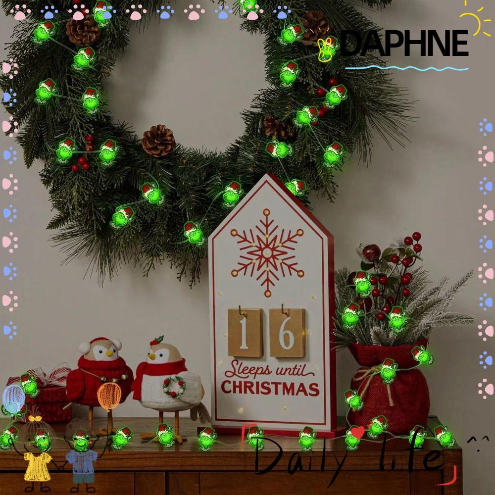 DAPHNE Christmas Lights, Timer Indoor Christmas Tree Pendant, Battery ...