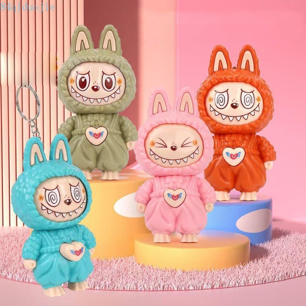 QIDUOJIE Labubu Face Makeup Toy, With Keychain Mini Labubu Face ...