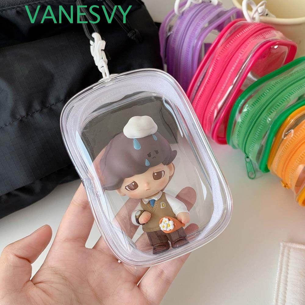 VANESVY Clear Outdoor Doll Bag, With Keychain Multifunction Labubu Doll ...