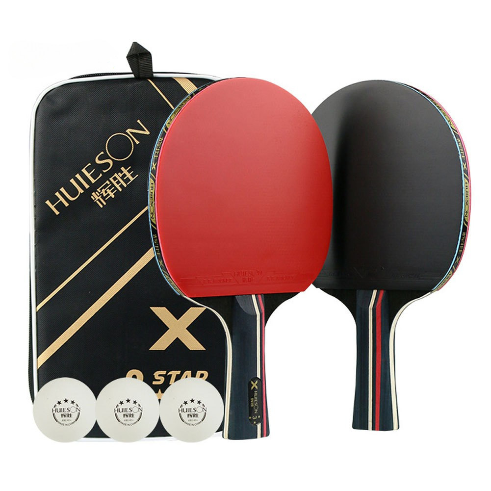 HUIESON 2pcs Set Wooden Racket For Ping Pong Professional Table Tennis ...